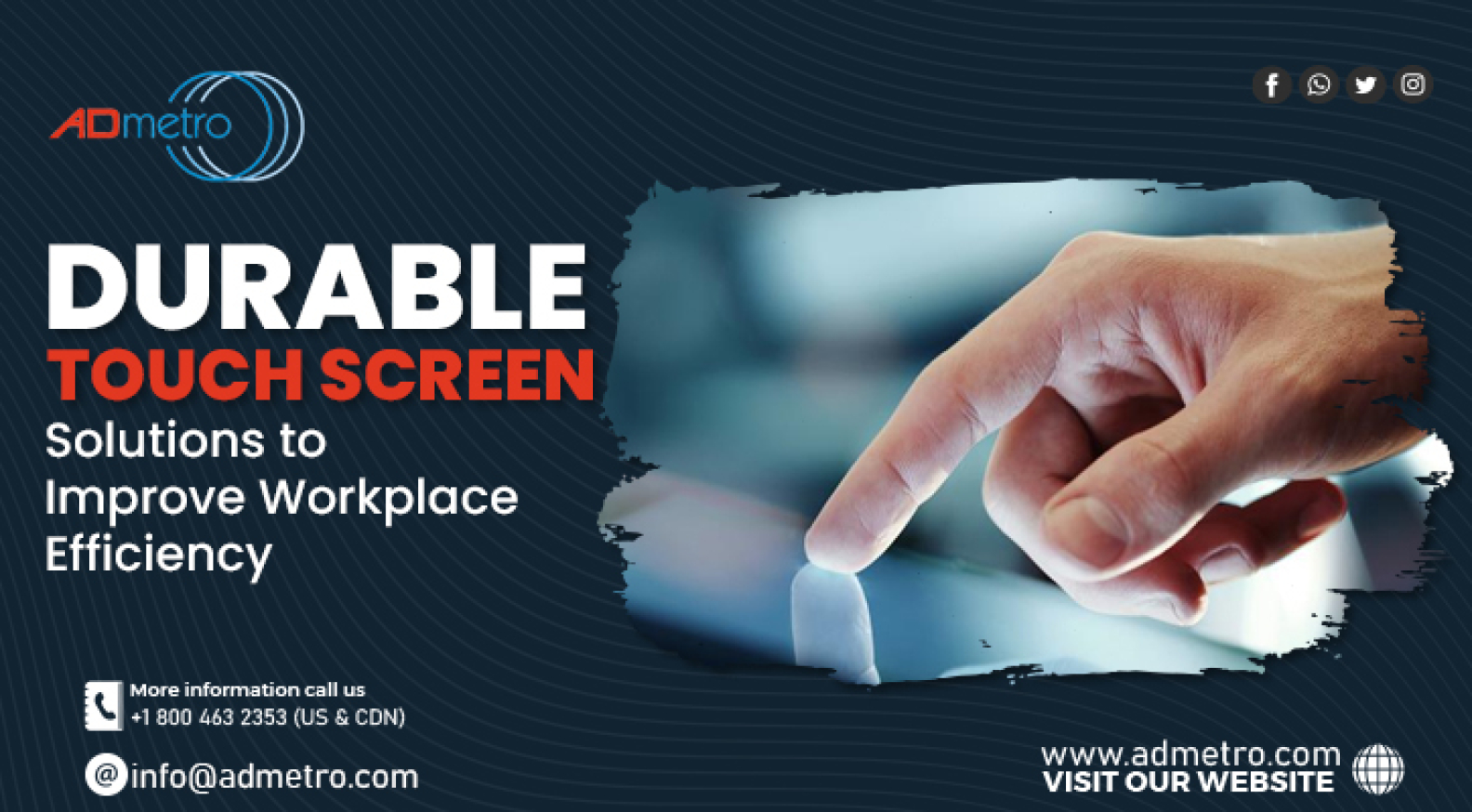 Durable Touch Screen Solutions to Improve Workplace Efficiency