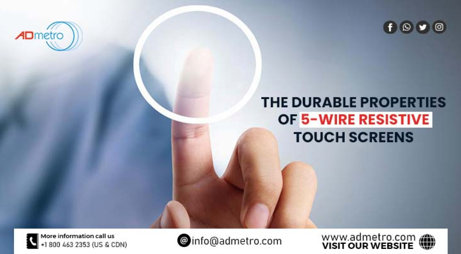 The Durable Properties of 5-Wire Resistive Touch Screens